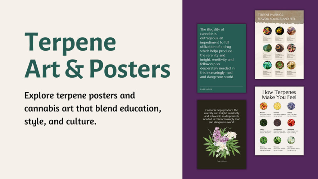 Terpene Posters and Art to Elevate Your Cannabis Space